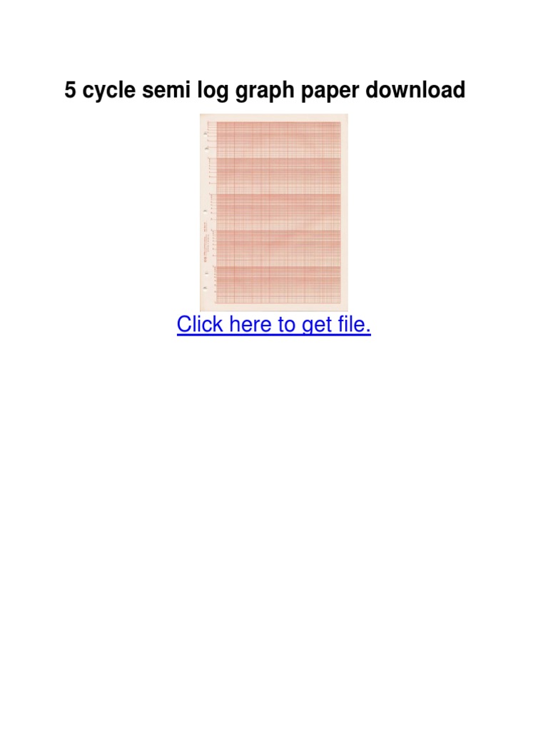 5 Cycle Semi Log Graph Paper Download | PDF | Logarithm | Mathematical Analysis