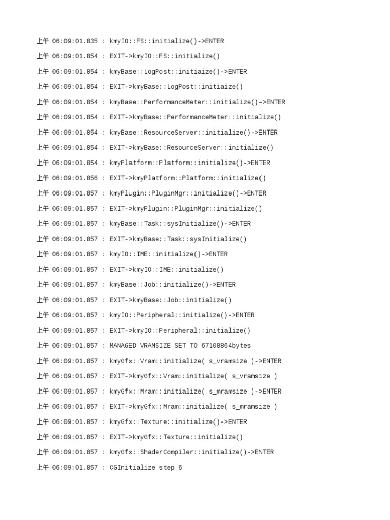 System Initialization Log Steps | PDF | 3 D Printing | Multidimensional ...