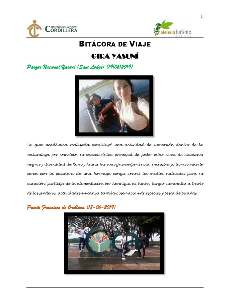 Bitácora de Viaje | PDF | Naturaleza