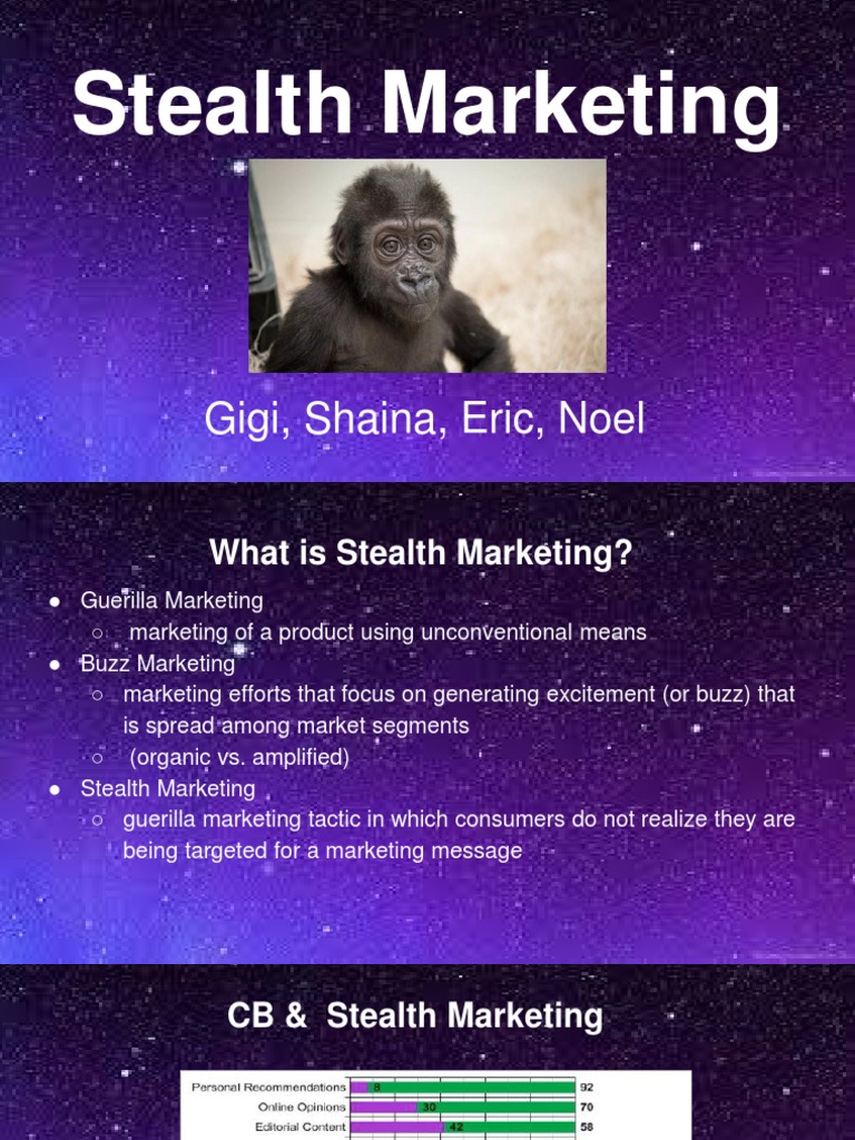 Stealth Marketing Tactics Explained | PDF | Advertising | Marketing