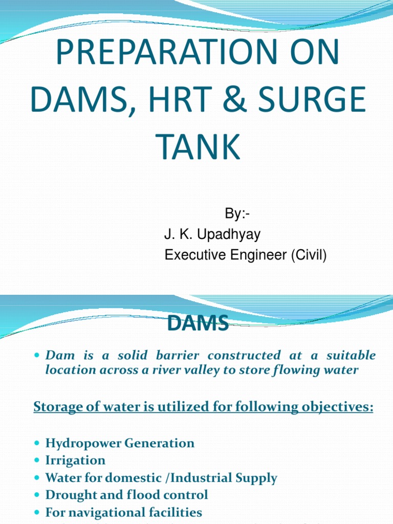 Dam HRT Surge Tank | Download Free PDF | Dam | Reservoir