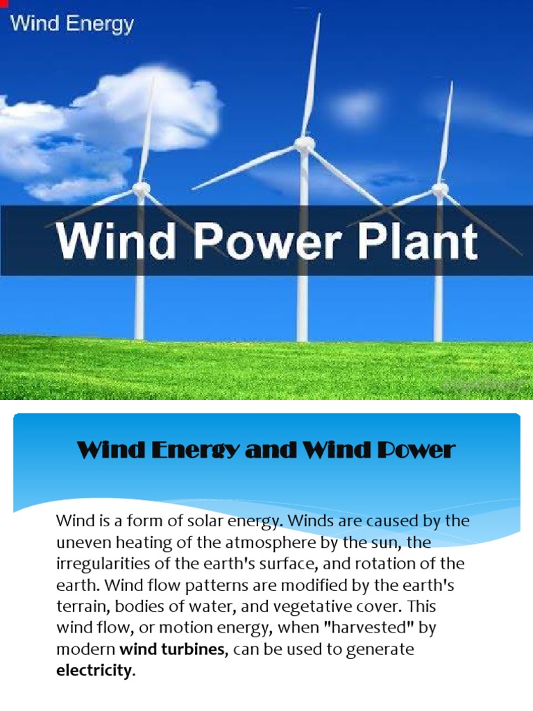 Wind Power Plant | PDF | Wind Power | Wind Turbine