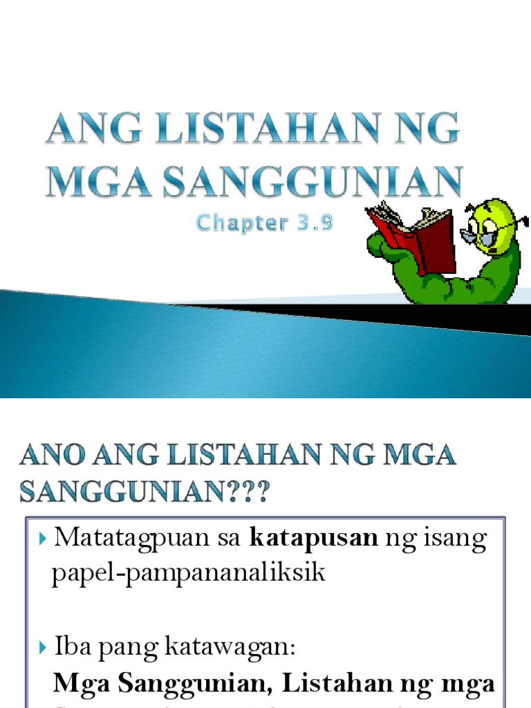 Ang Listahan NG Mga Sanggunian | PDF