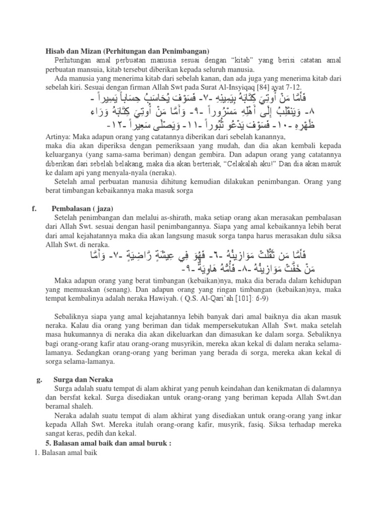 Hisab Dan Mizan | PDF