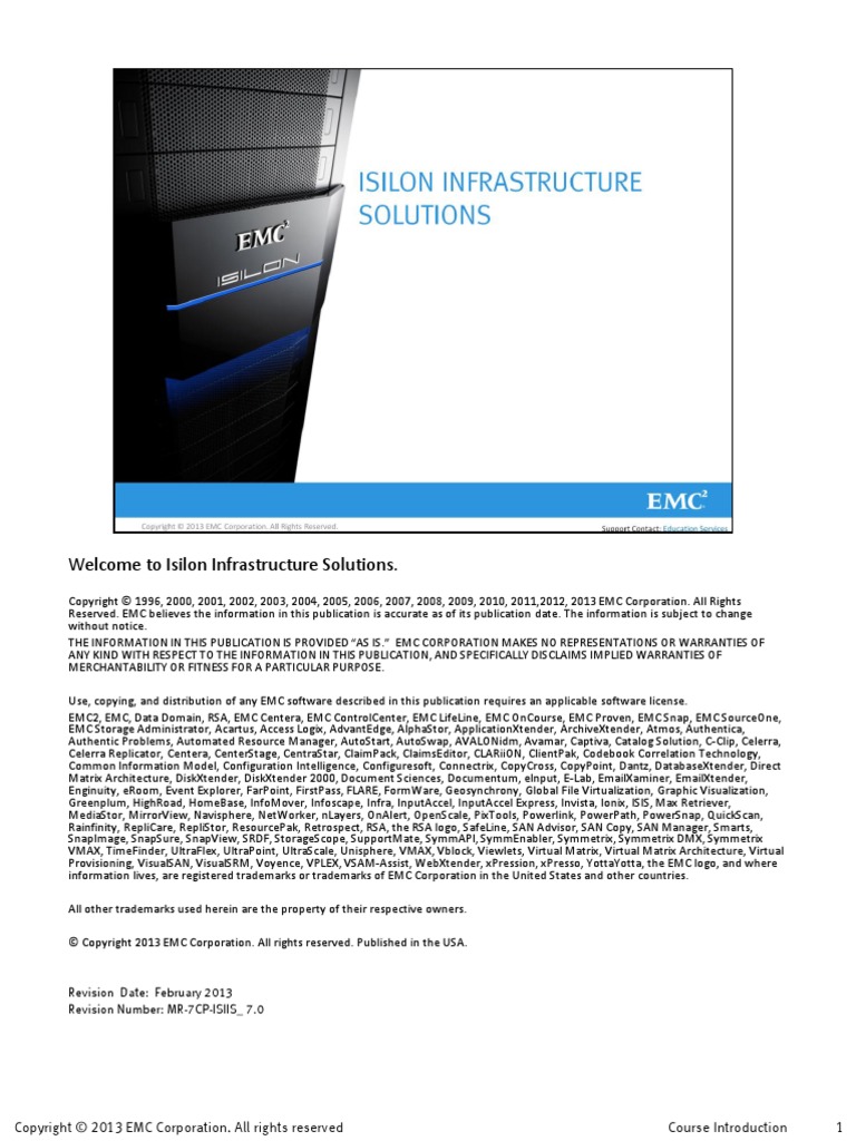 M00res02-Isilon Solution Guide | PDF | Data | Information Science