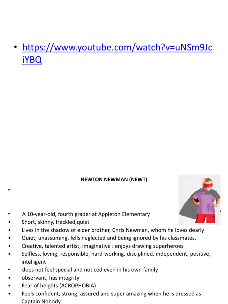 Characters in Captain Nobody | PDF