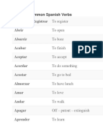 Top 500 Spanish Verbs List | PDF | Linguistic Morphology | Linguistics