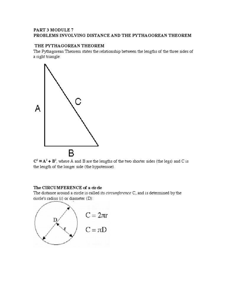 Part 3 Module 7 | PDF | Circle | Elementary Geometry