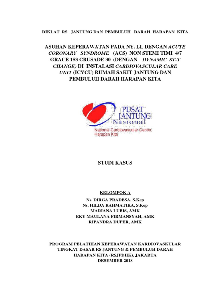 Asuhan Keperawatan Komprehensif pada Pasien Acute Coronary Syndrome ...