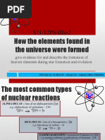 Formation and Synthesis of Heavier Elements | PDF | Stars | Chemical ...