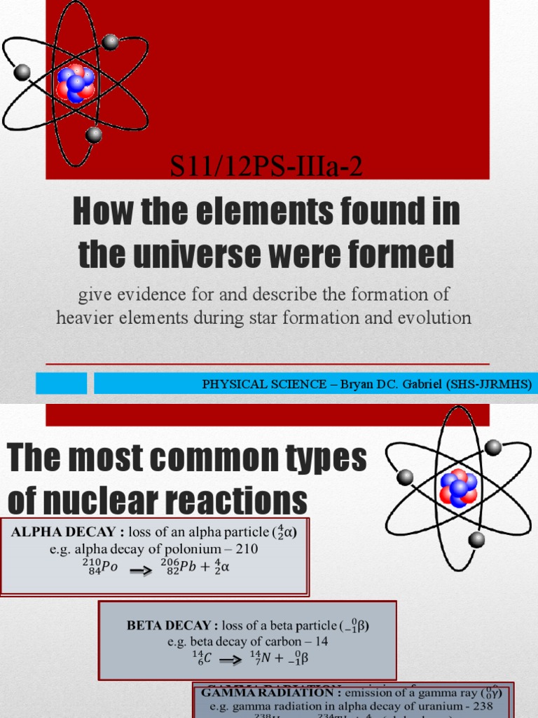 Nuclear Reactions in Stars: How Stellar Evolution Creates the Elements ...