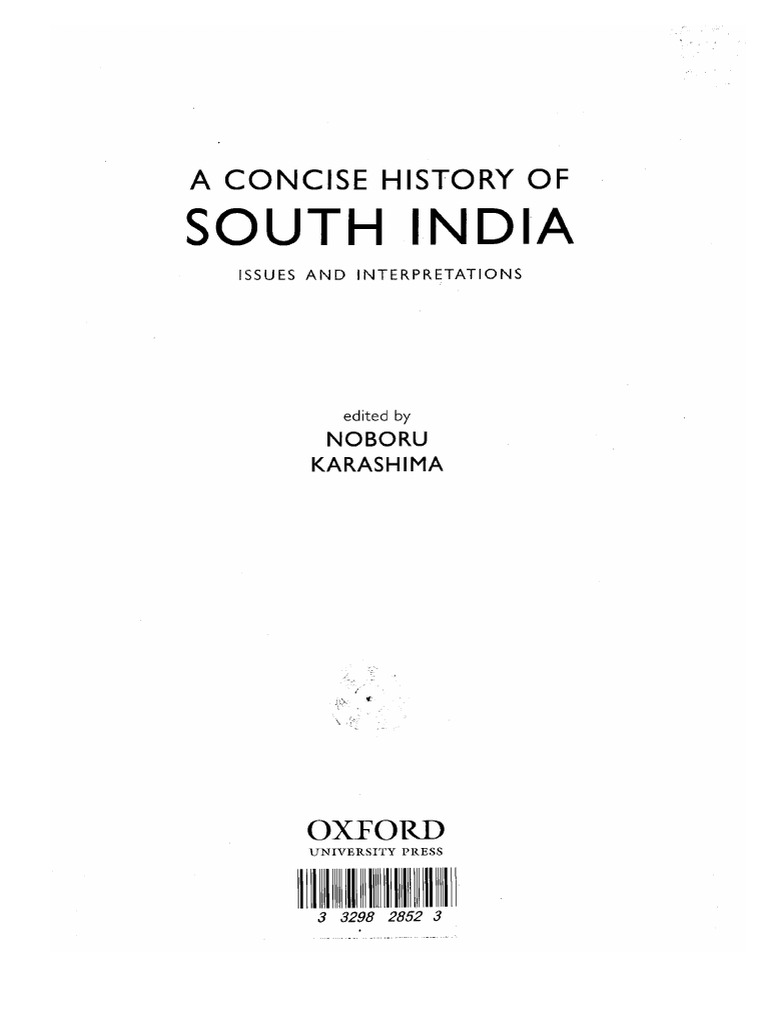 Noboru Karashima - A Concise History of South India - Issues and ...