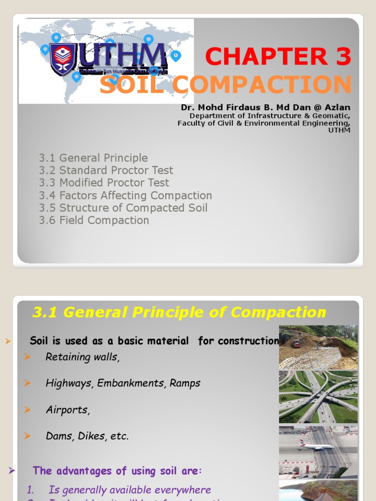 Chapter 3 Soil Compaction UTHM | PDF | Loam | Soil