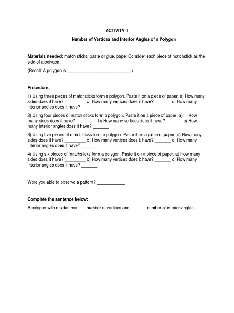 Activity 2 Pdf Rectangle Triangle