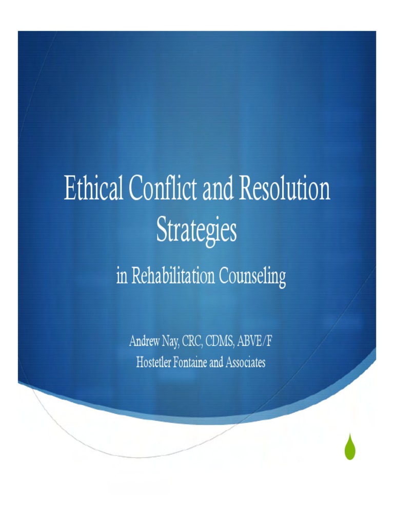 Ethical Conflict Presentation | PDF | Mediation | Alternative Dispute ...