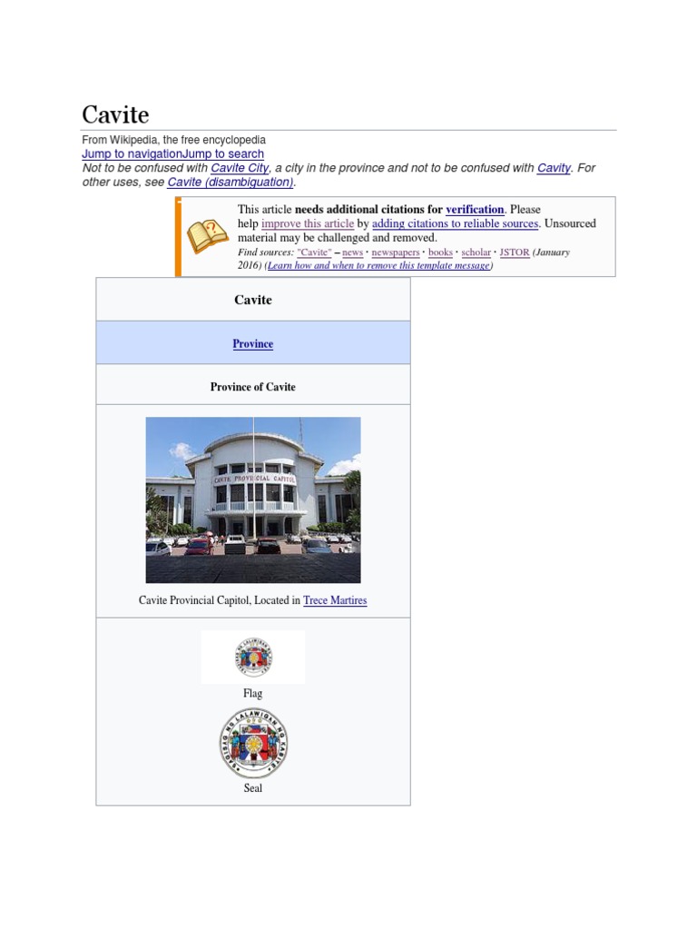 History of Cavite | PDF | Philippines