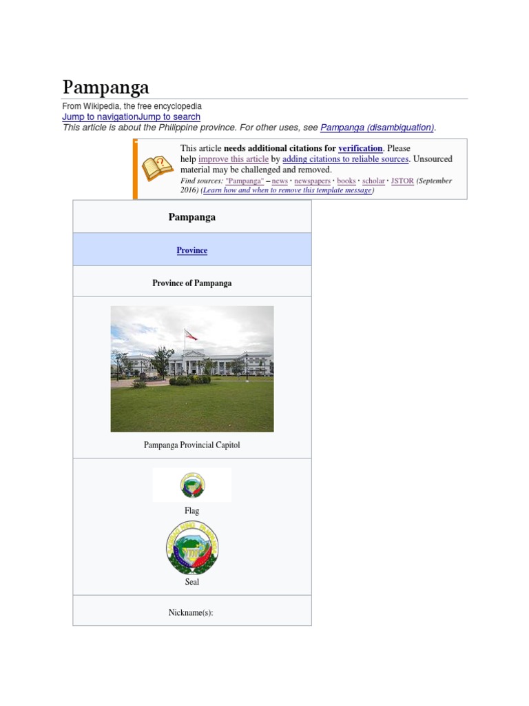 History of Pampanga | PDF | Philippines