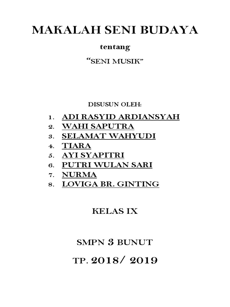 Makalah Seni Musik | PDF