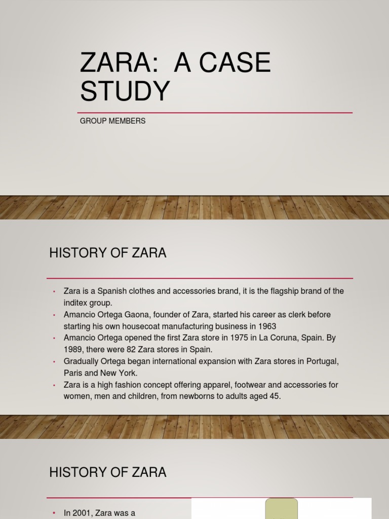 Zara Case Study | PDF | Retail | Outsourcing