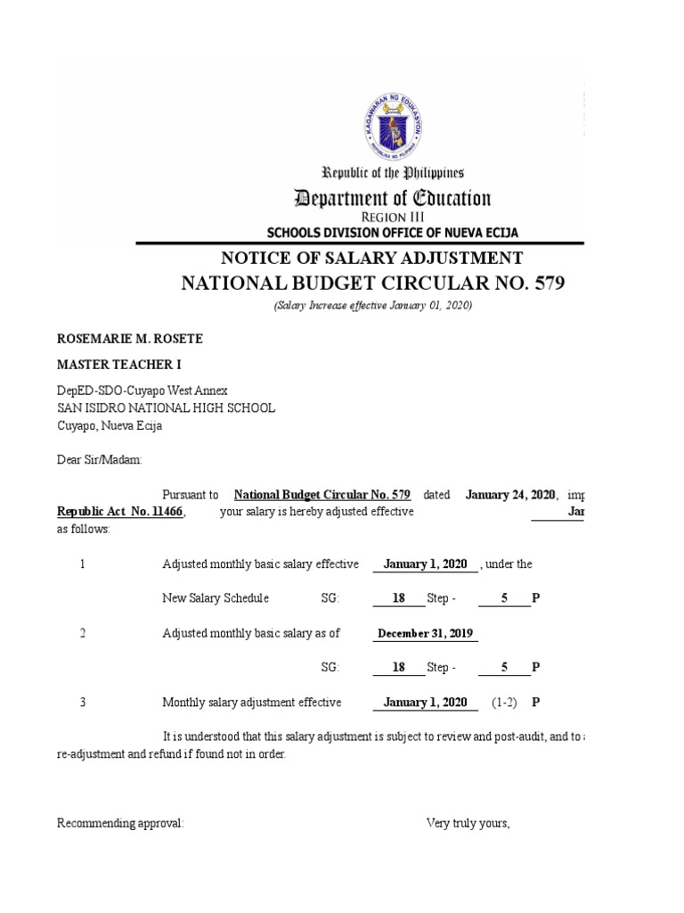 Format NOSA CY 2020 | PDF | Government