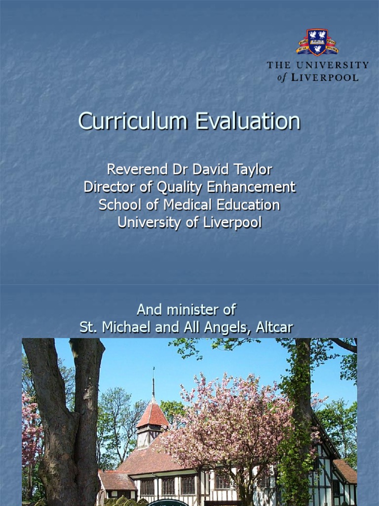 Curriculum Evaluation | PDF | Curriculum | Educational Assessment