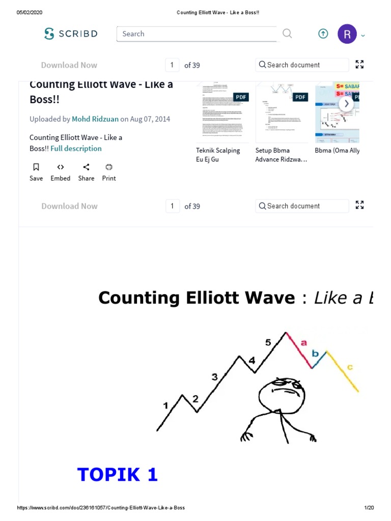 Counting Elliott Wave - Like A Boss!! PDF | PDF