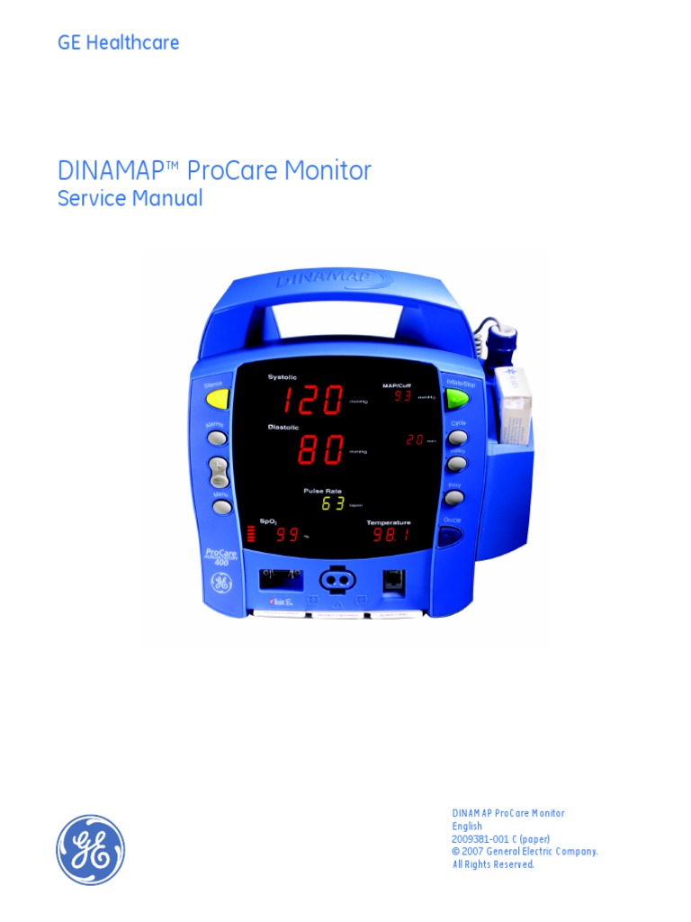 DINAMAP Service Manual | PDF | Safety