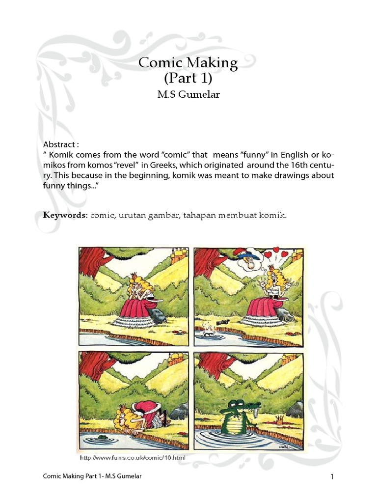 Sejarah dan Evolusi Pembuatan Komik | PDF | Game & Aktivitas | Seni