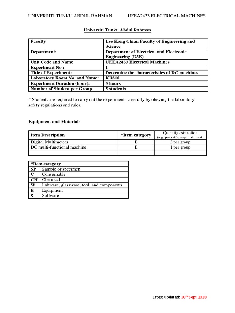 Lab Sheet 1 - Jan 2020 | Download Free PDF | Laboratories | Science