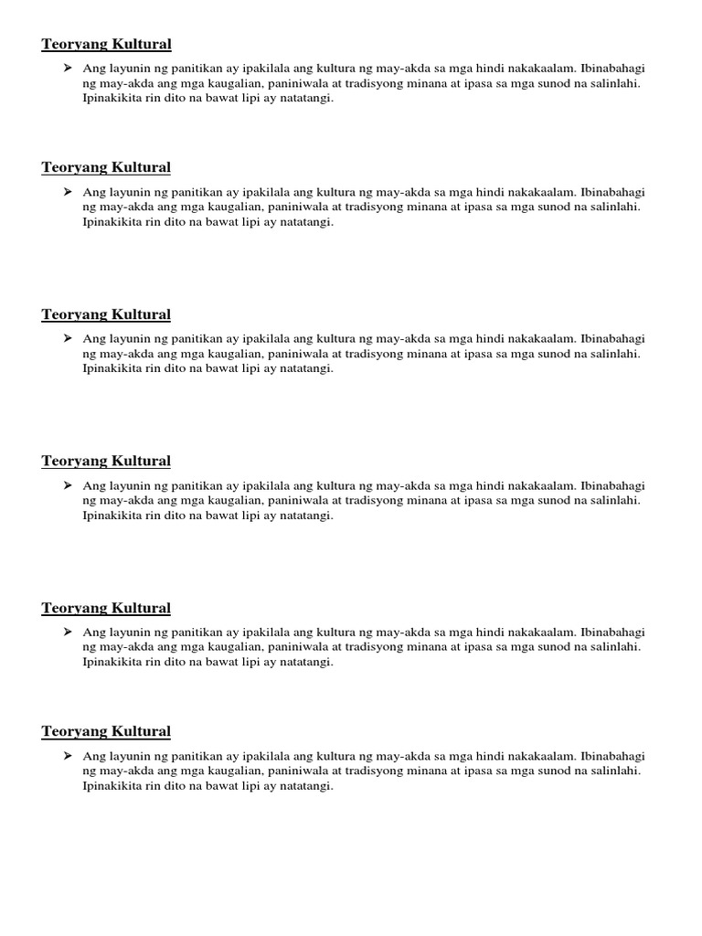Ano Ang Kahulugan Ng Teoryang Kultural Ano Ang Kahulugan Ng Mitolohiya
