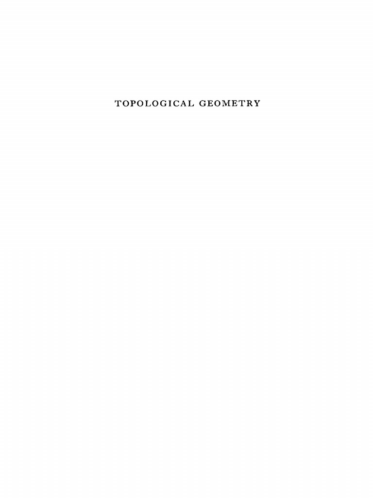 Ian R. Porteous - Topological Geometry, Second Edition (1981) PDF | PDF