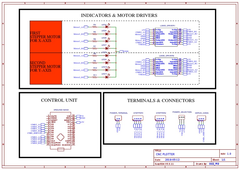 Arduino CNC Plotter Circuit Diagram | PDF | Sports