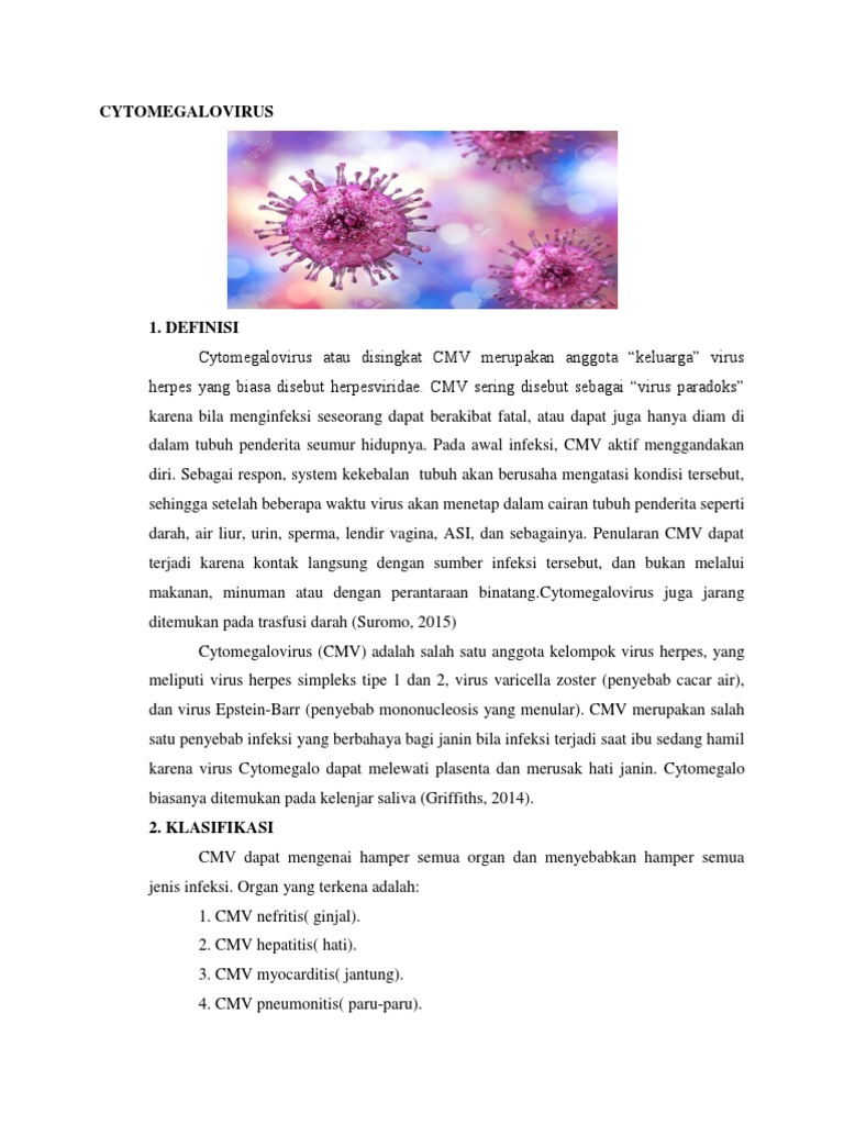 CMV INFECTIONS: SYMPTOMS, COMPLICATIONS AND MANAGEMENT | PDF