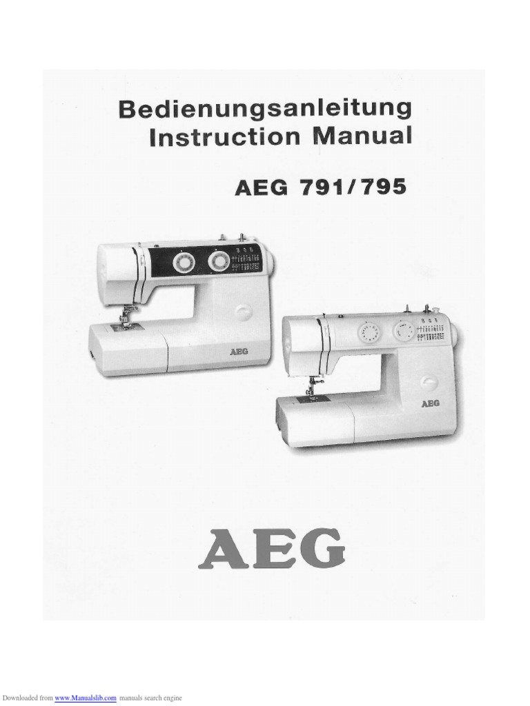 AEG Sewing Machine 791 - 795 | PDF | Computing And Information Technology