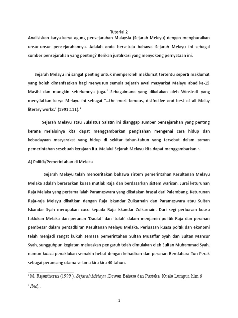 Tutorial 2 Jawapan | PDF