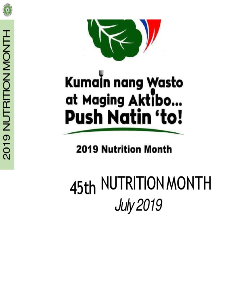 2017 Nutrition Month PPT Presentation | PDF | Healthy Diet | Foods