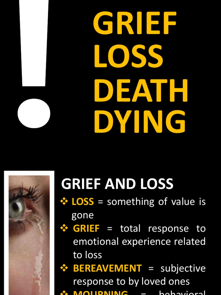 Grief, Loss, Death and Dying | PDF | Grief | Decomposition