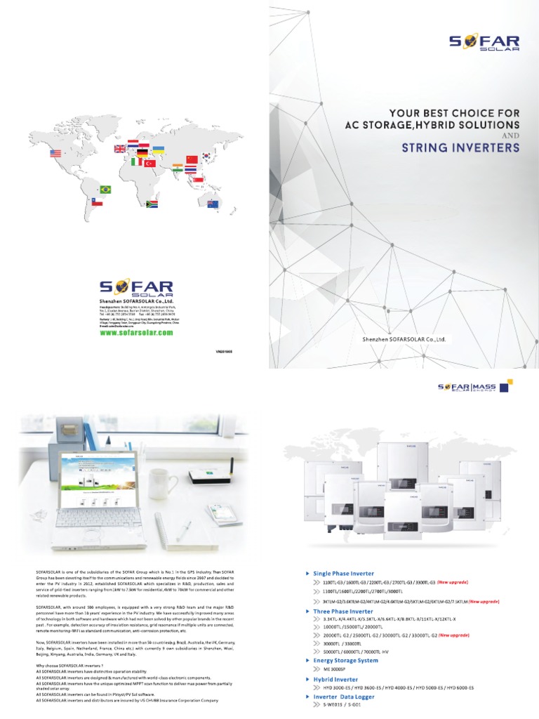 Sofarsolar Inverter Catalog - 20190426 | PDF | Technology & Engineering