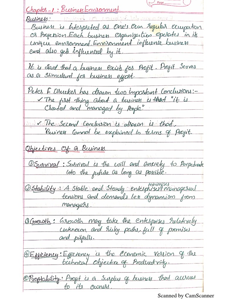 Strategic Management Detailed Handwritten Notes For IPCC Multicolored | PDF