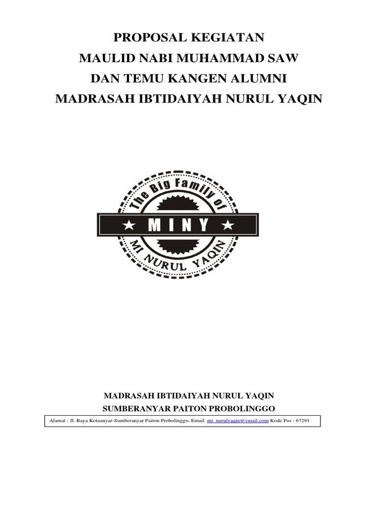 Contoh Proposal Acara Reuni | PDF