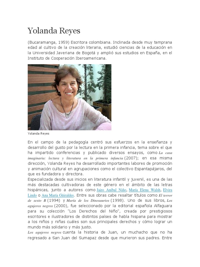 Yolanda Reyes | PDF | Literatura infantil