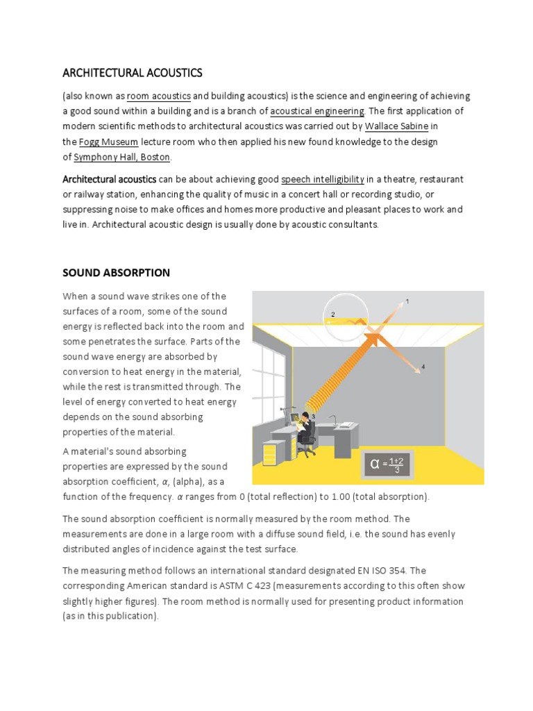 Architectural Acoustics Overview | PDF | Loudspeaker | Acoustics