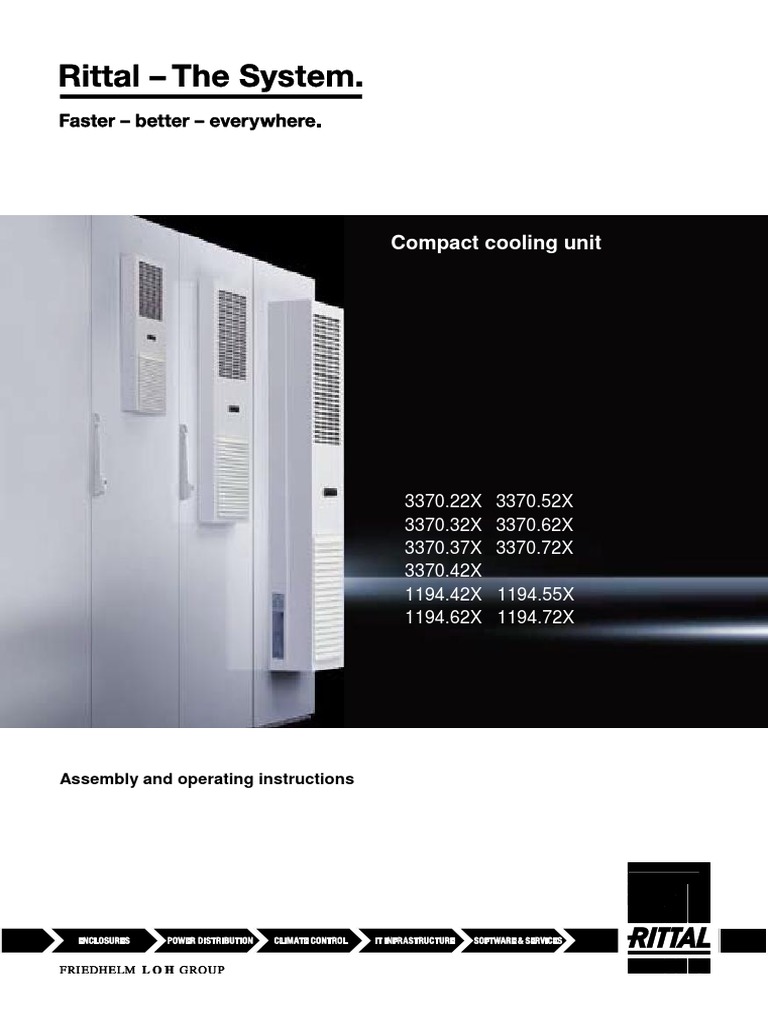 Rittal Compact Cooling Units Manual EN | PDF | Air Conditioning | Mains ...