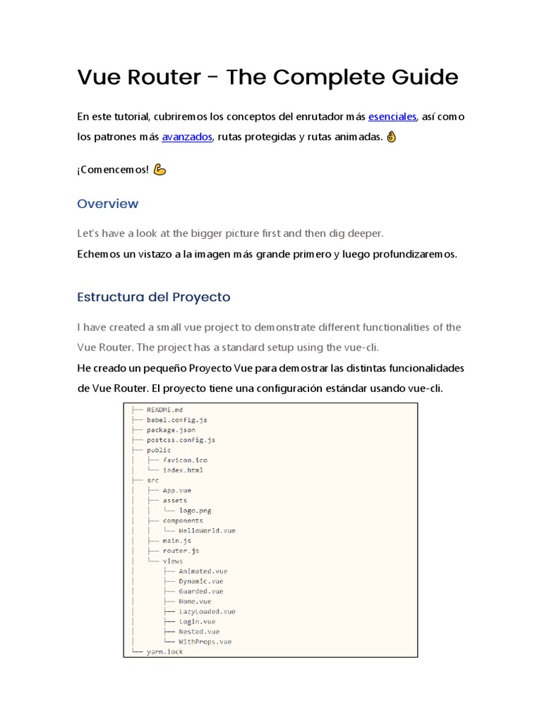 Vue Router - La Guía Completa PDF | PDF | Enrutador (Computación ...