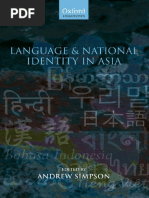 Fishman Joshua A, Language and Nationalism | PDF