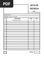 Modelo de Nota de Entrega en Excel | PDF | Derecho | Tecnología