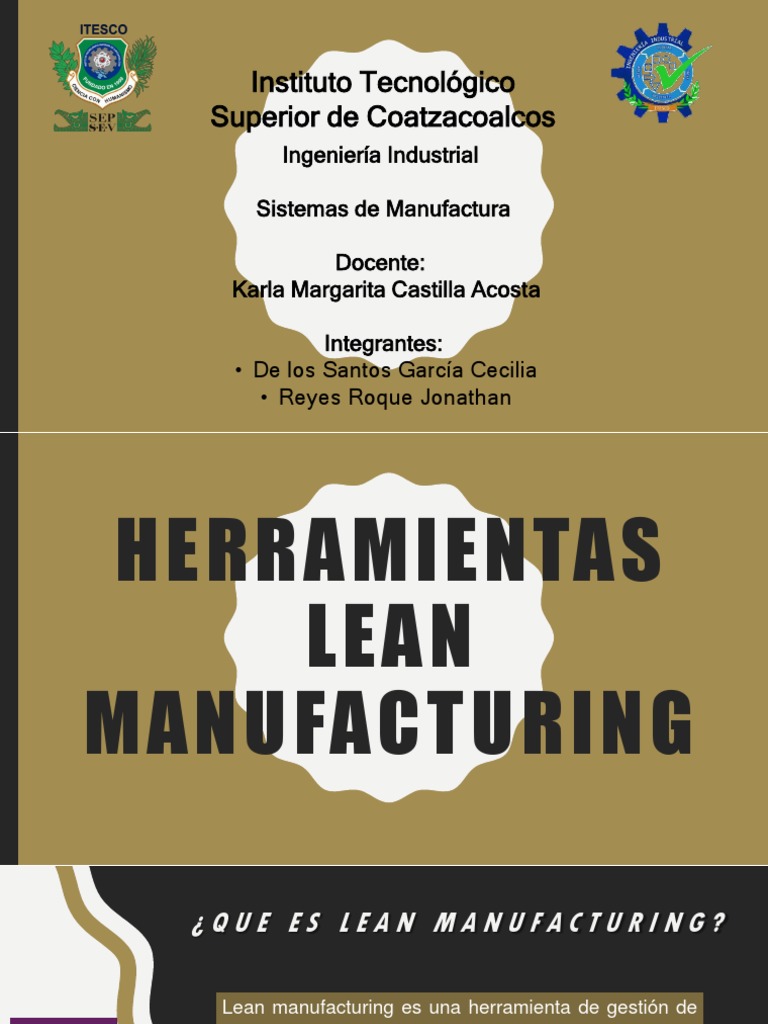 Herramientas Lean Manufacturing | PDF | Lean Manufacturing | Ciencia de sistemas