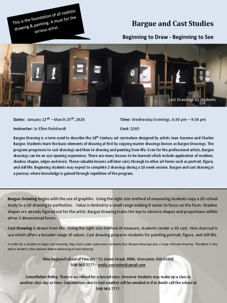 Bargue Cast Drawing 2020 Winter | PDF | Drawing | Learning