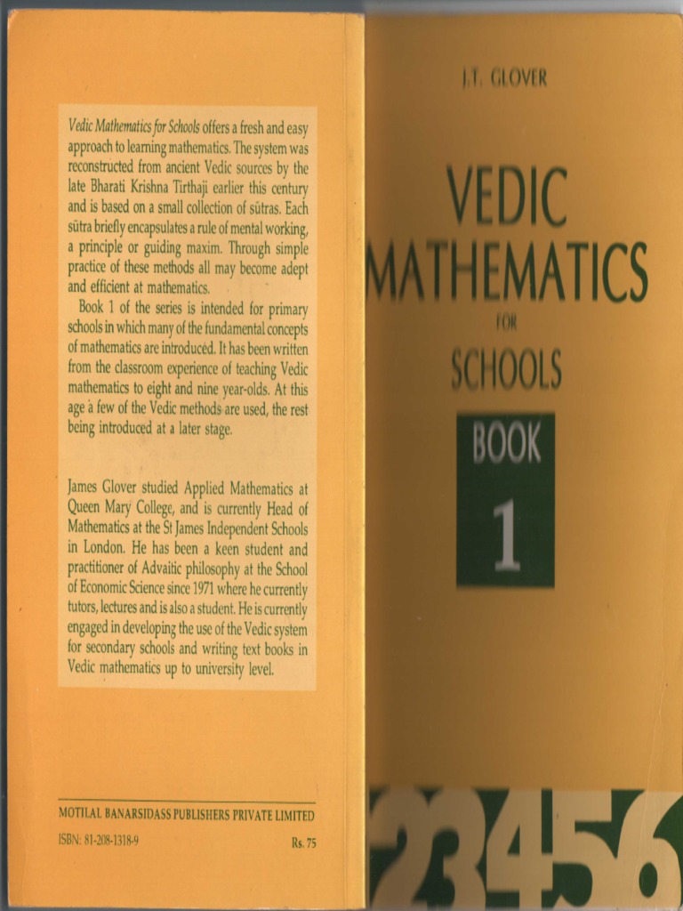 Vedic Mathematics For Schools PDF | PDF