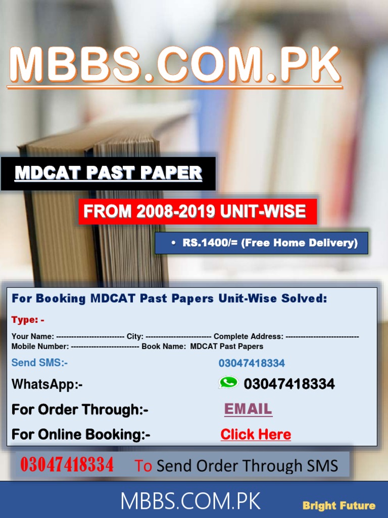 MDCAT Past Papers 2008-2019 Guide | PDF | Computer Mediated ...